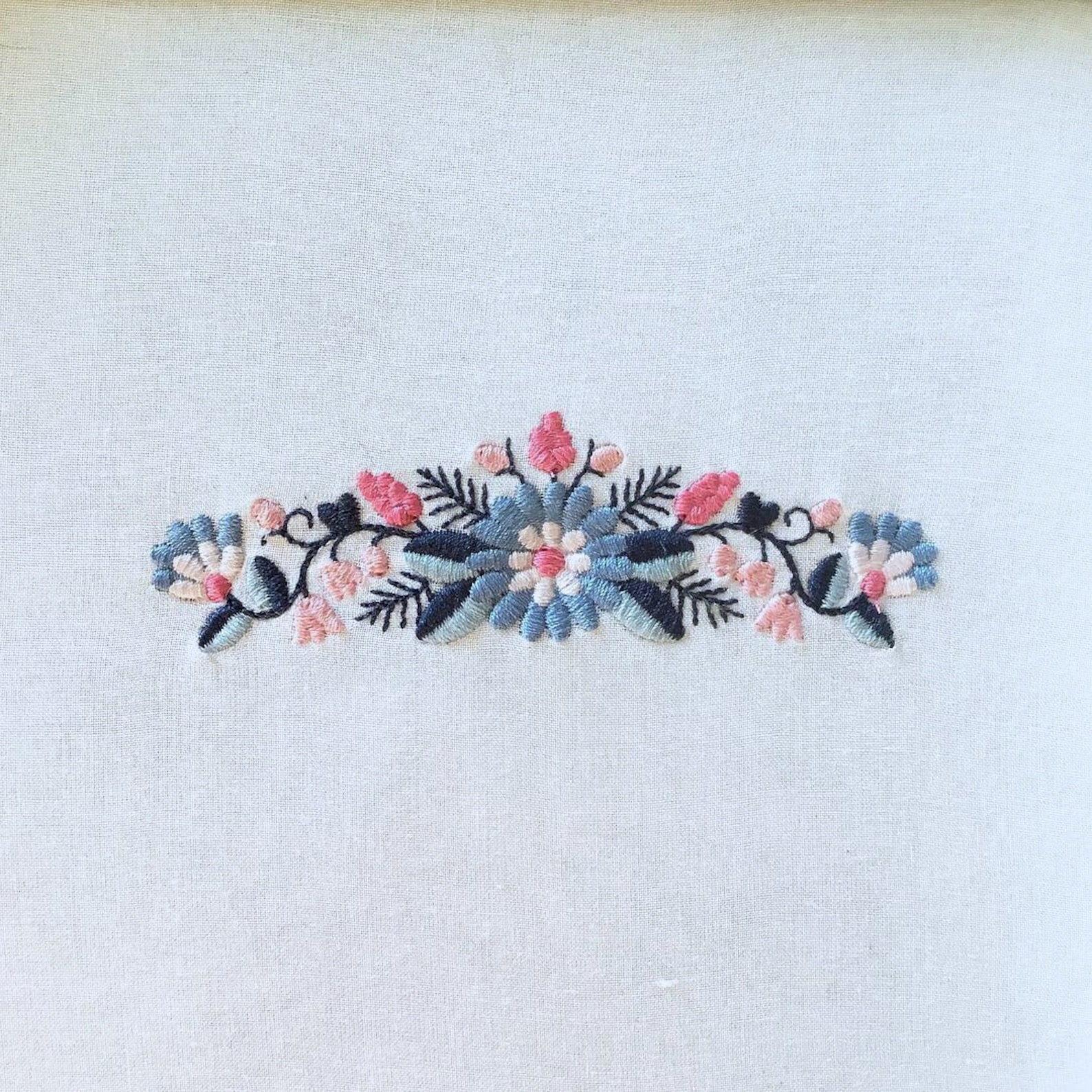 Guarda de flores estilo Folk Matriz de bordado a máquina. | Etsy España