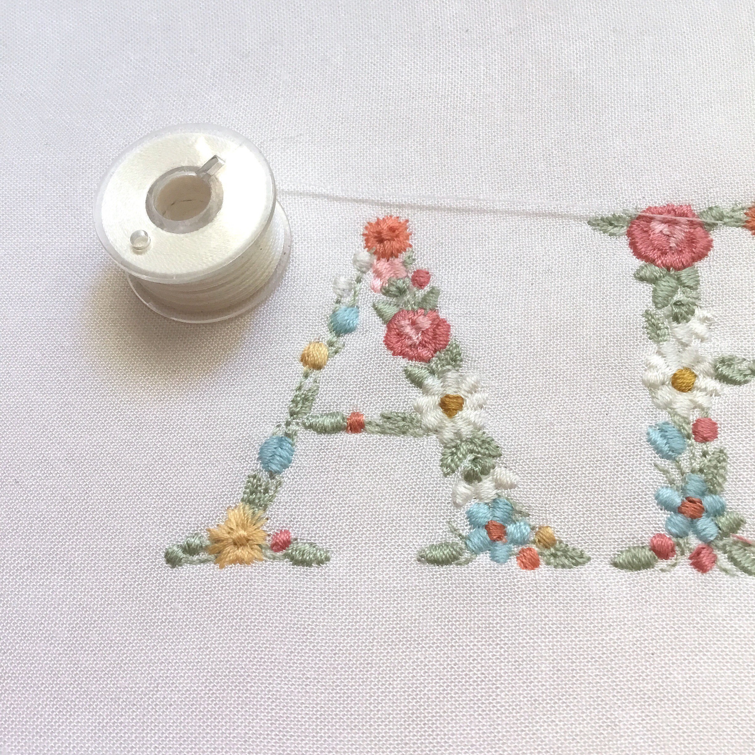 Machine Embroidery Alphabet Small Letters With Flowers 1.68 - Etsy