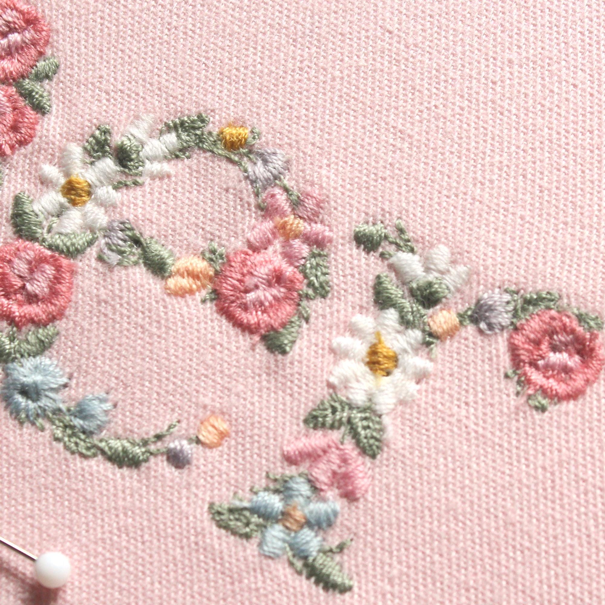 Machine Embroidery Design "teacher" in Floral Letters 5x7" HOOP Dainty ...