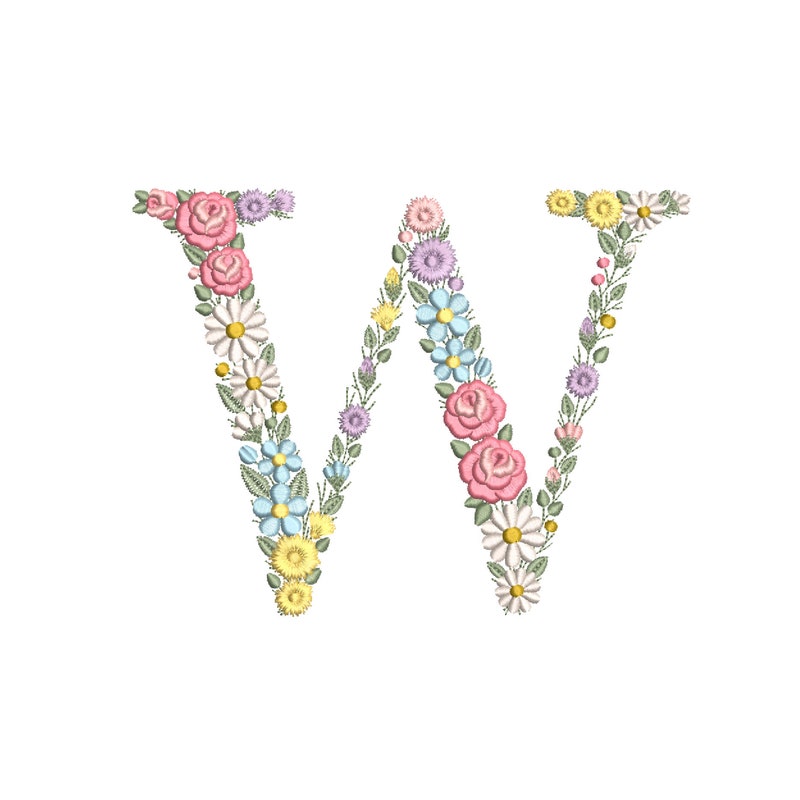Letter W Monogram - Etsy