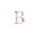 Machine Embroidery LETTER B Uppercase 3/7,5 Cm Dainty Floral Font ...