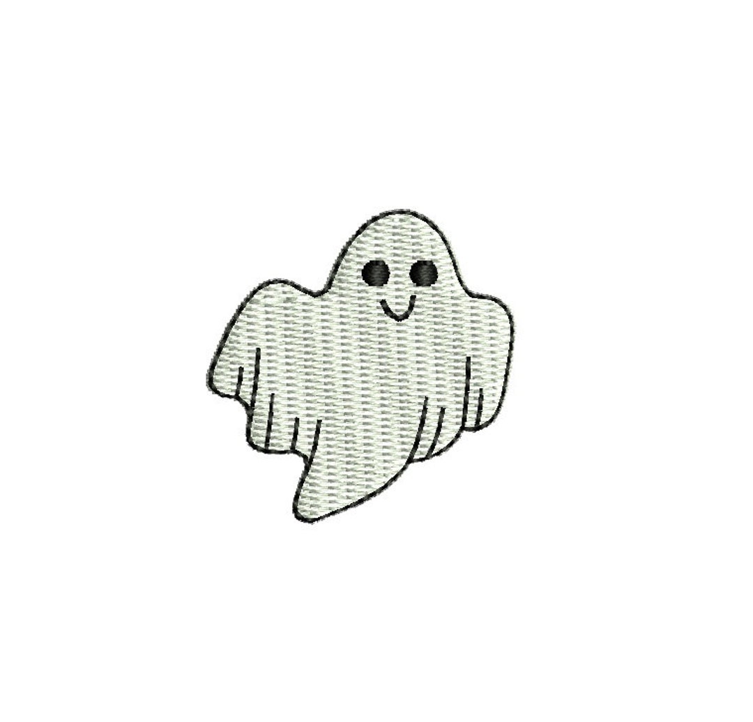 Cute Mini Ghost - Halloween Machine Embroidery Design. 3 Sizes. Instant ...