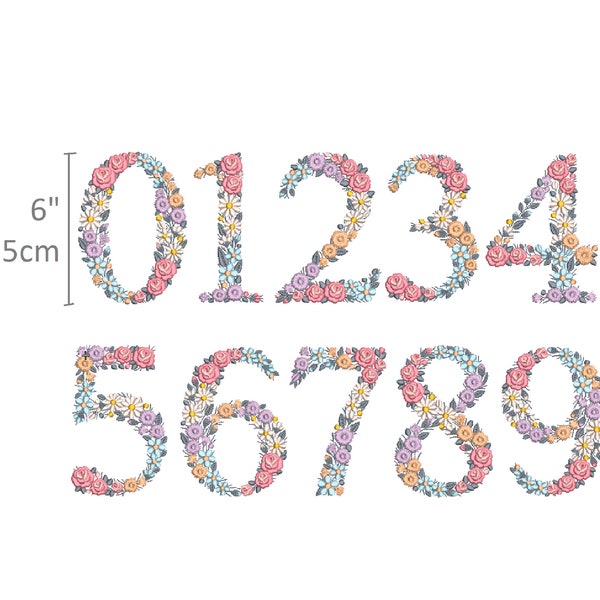 Embroidery Numbers - Etsy