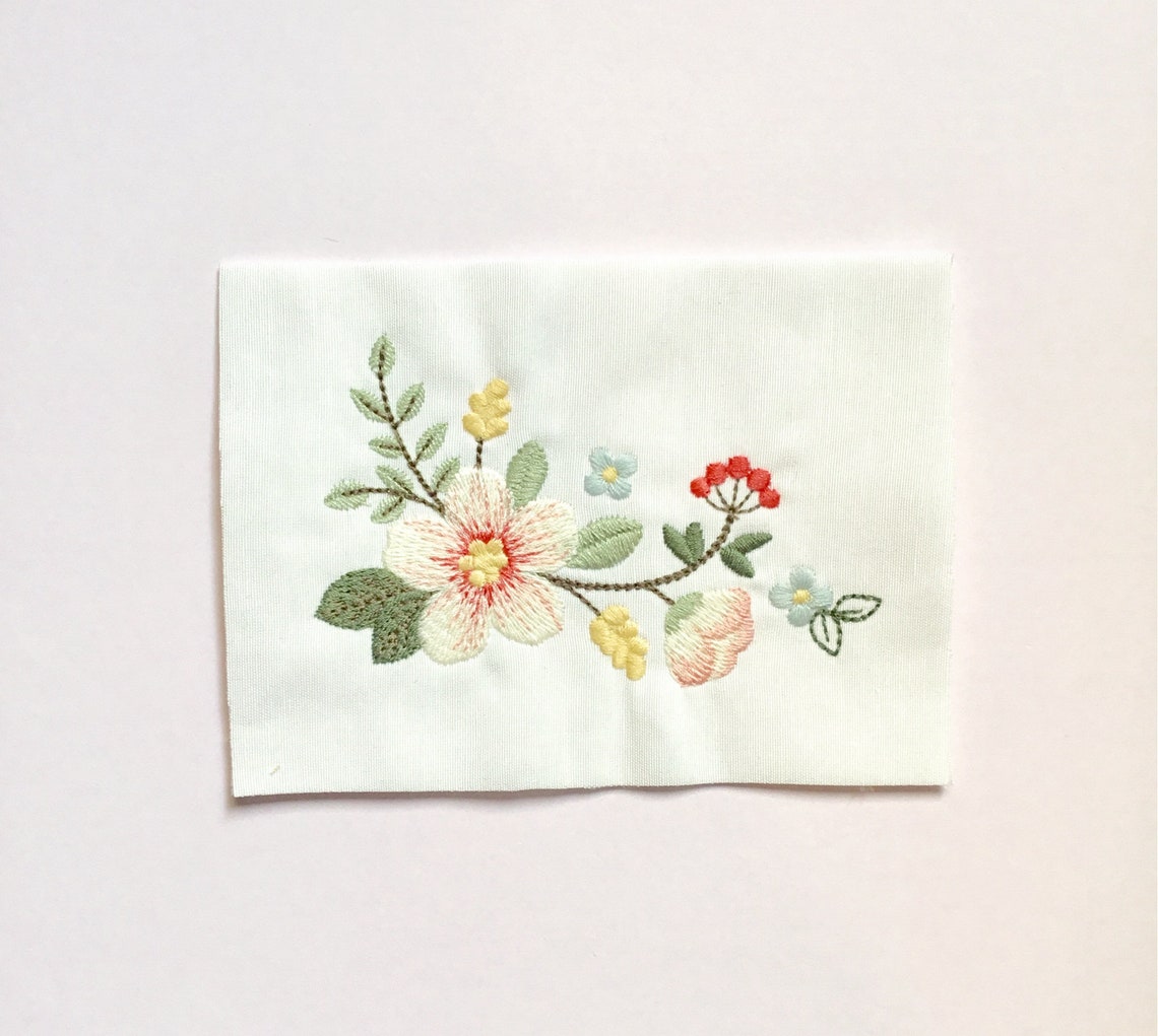 Machine Embroidery Design- Modern Boho Flowers - Modern Floral Digital ...