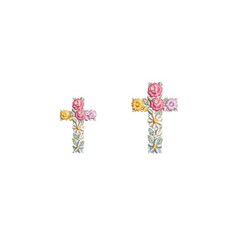 Mini Christian Cross Machine Embroidery Design-instant - Etsy