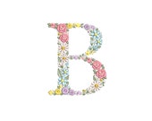 Machine Embroidery LETTER B Uppercase 15cm/6tall Dainty - Etsy