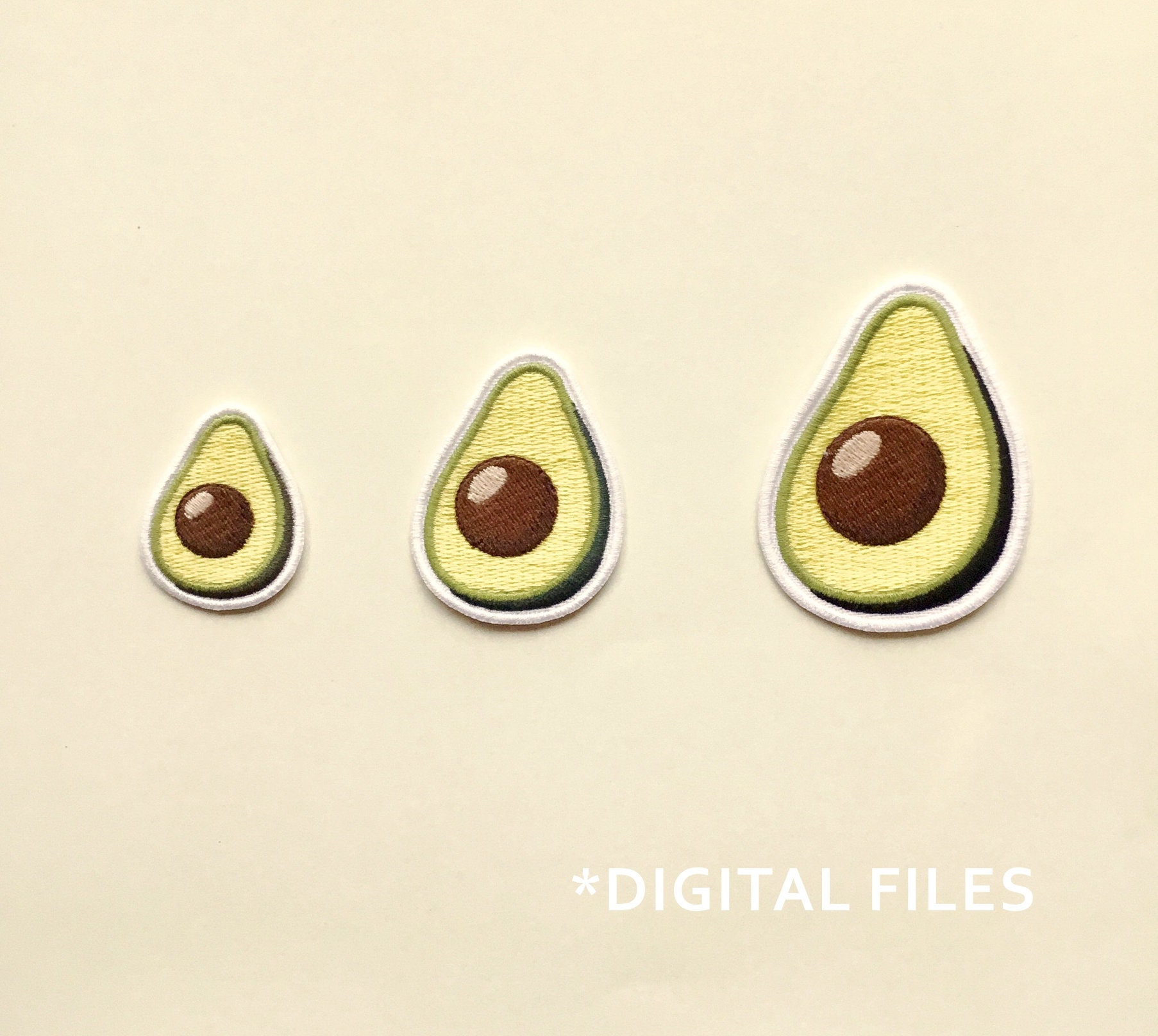 Machine Embroidery Design- Small Avocado Patch- Mini Avocado Patch ...