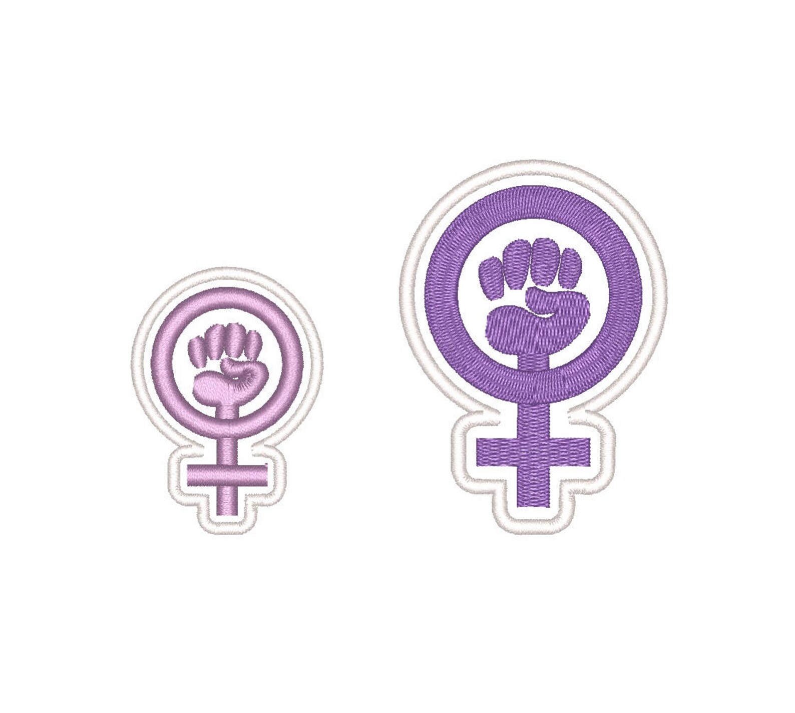 Feminist Patch Machine Embroidery Design. Girl Power Patch - Etsy