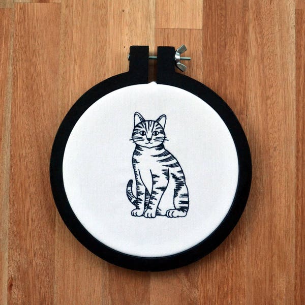 Redwork Cat - Etsy