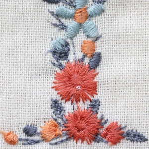 Machine Embroidery LETTER Y Uppercase 3"/7,5 Cm Dainty Floral Font ...