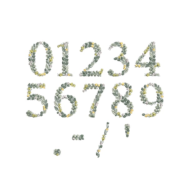 Embroidery Numbers - Etsy