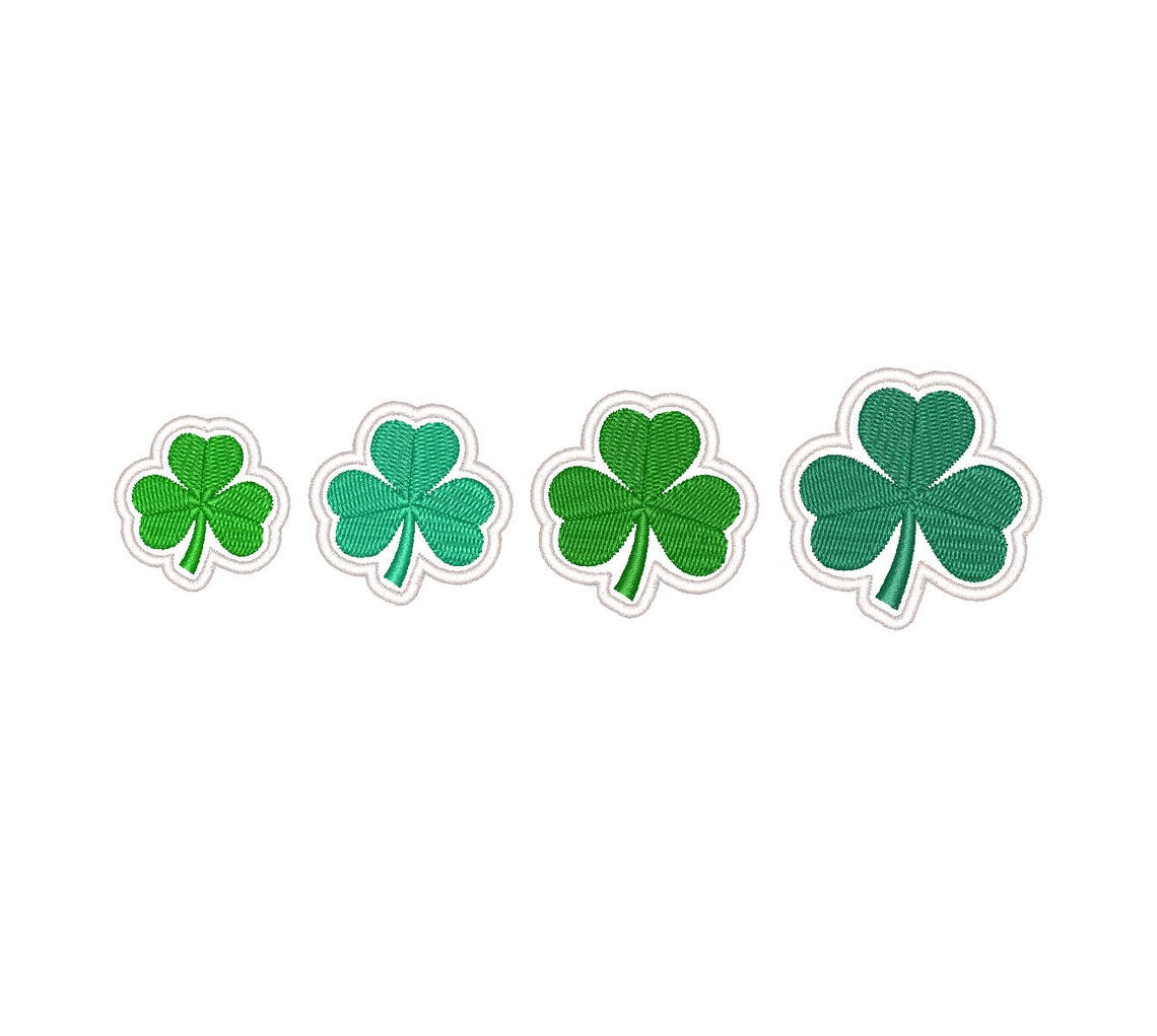 Machine Embroidery Design Shamrock Patch Clover St. - Etsy