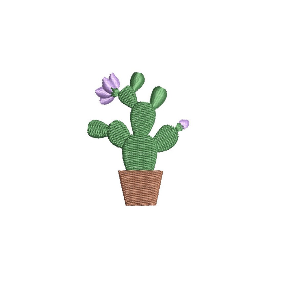 Mini Cactus Machine Embroidery Design. 3 Sizes. Instant | Etsy