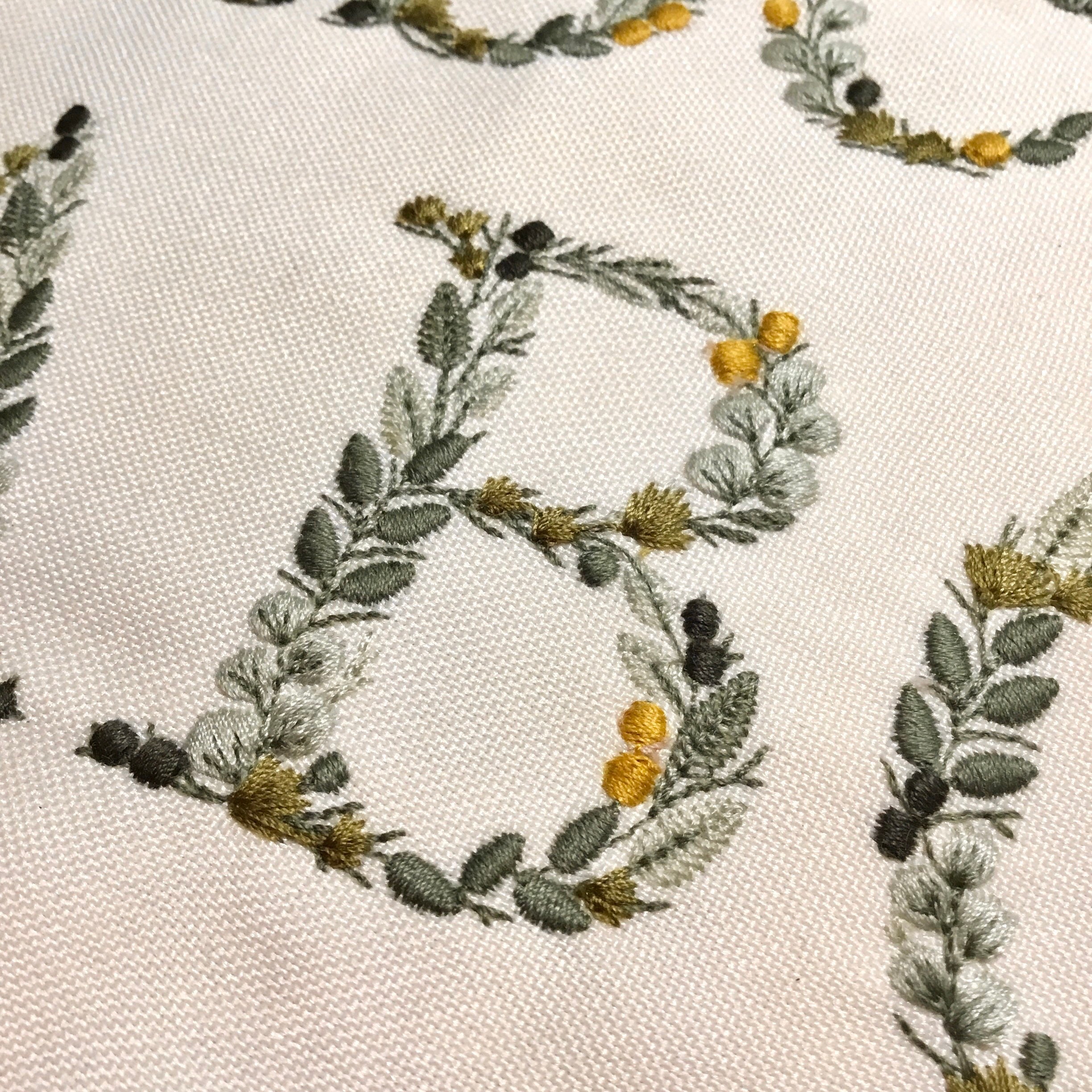 Machine Embroidery Christmas Alphabet Small Letters of Leaves - Etsy