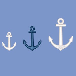 Mini Anchor Machine Embroidery Design. Mini Nautical Embroidery. 3 ...