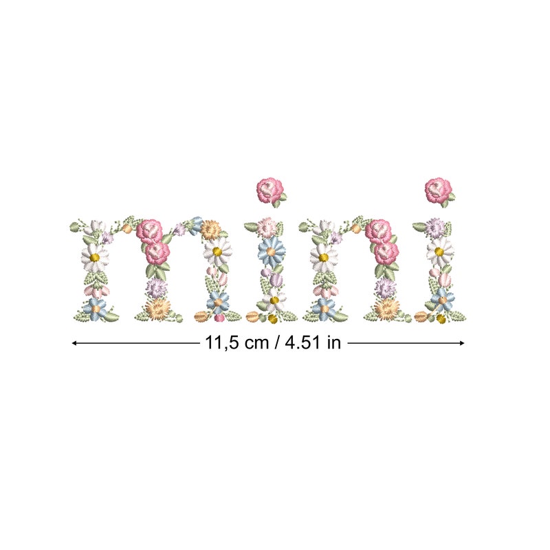 Mini Embroidery Font - Etsy