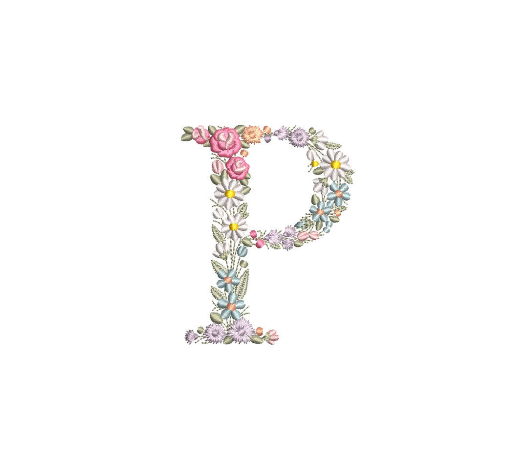 Machine Embroidery LETTER P Uppercase 96cm /3.80 Tall - Etsy