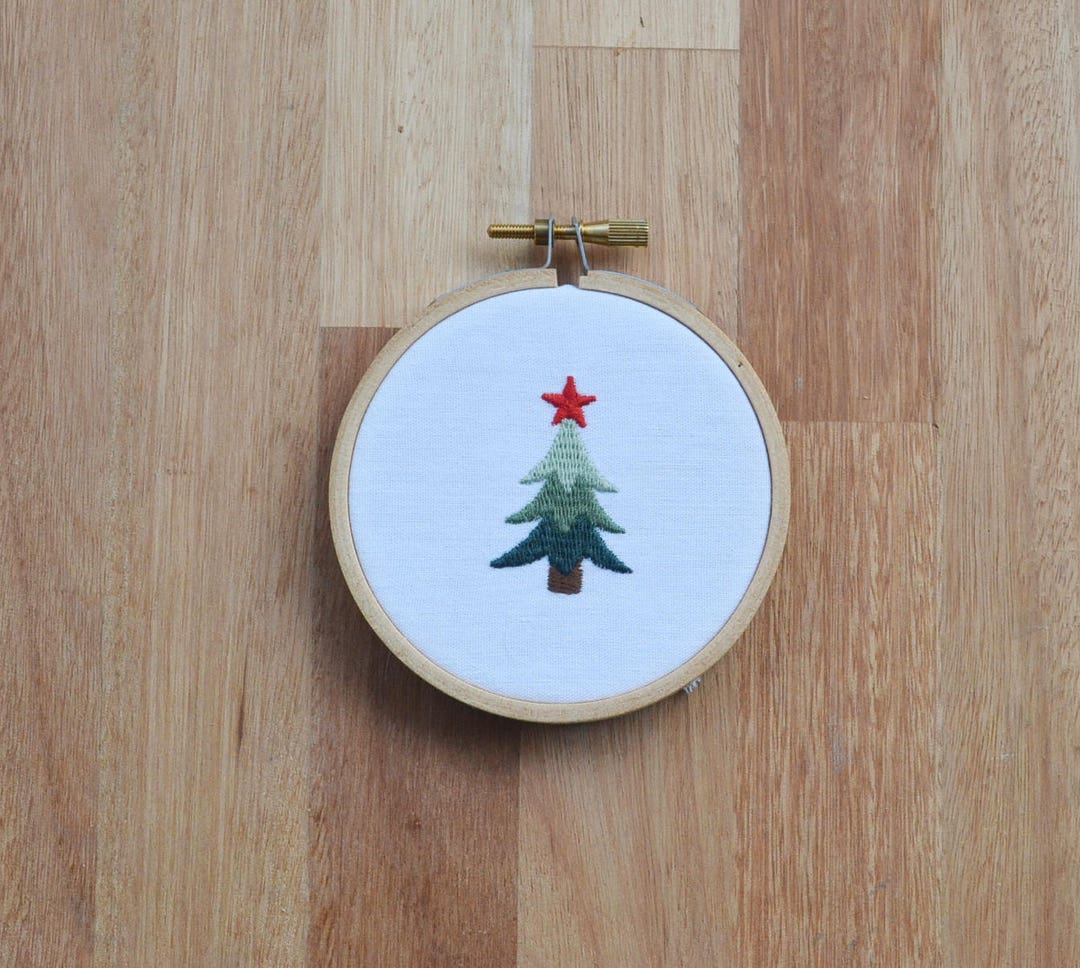 Mini Christmas Tree Machine Embroidery Design. 3 Sizes. Instant ...
