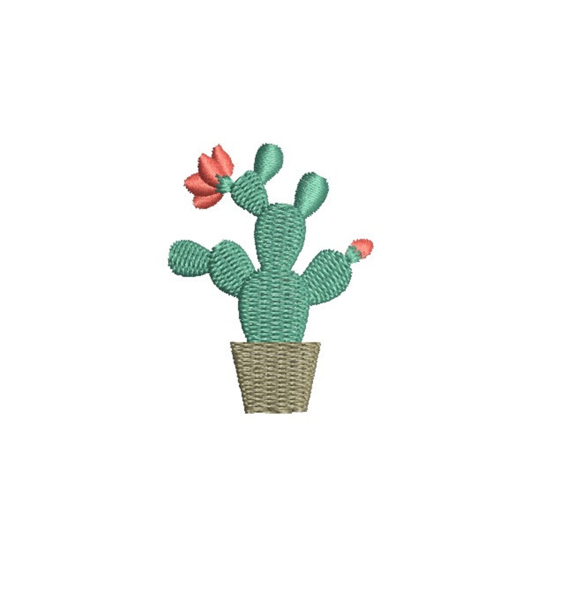 Mini Cactus Machine Embroidery Design. 3 Sizes. Instant Download - Etsy