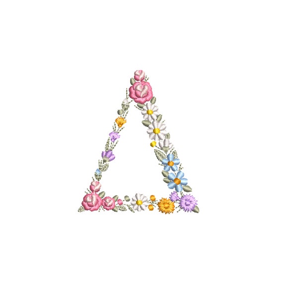 Floral Greek Monogram Font - Etsy