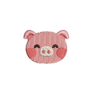 Cute Little Pig Machine Embroidery Design. 3 Sizes. Instant - Etsy