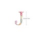Machine Embroidery LETTER J Uppercase 3"/7,5 Cm Dainty Floral Font ...