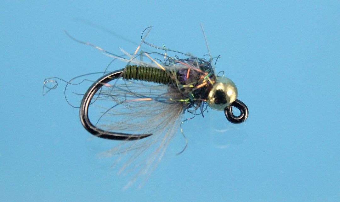 Sweet Meat Caddis, 3-pack Barbless Jig Flies, Trout Flies - Etsy