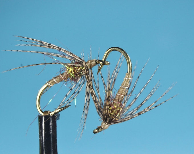 March Brown Soft Hackle Flies, (3 Pack) Fly Fishing Flies, Barbed or Barbless Hooks, Soft Hackle ...
