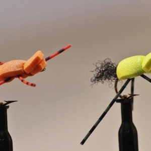 Gurgle Pop Flies, (3 Pack) Panfish Flies, Fly Fishing Flies, Hand Tied ...