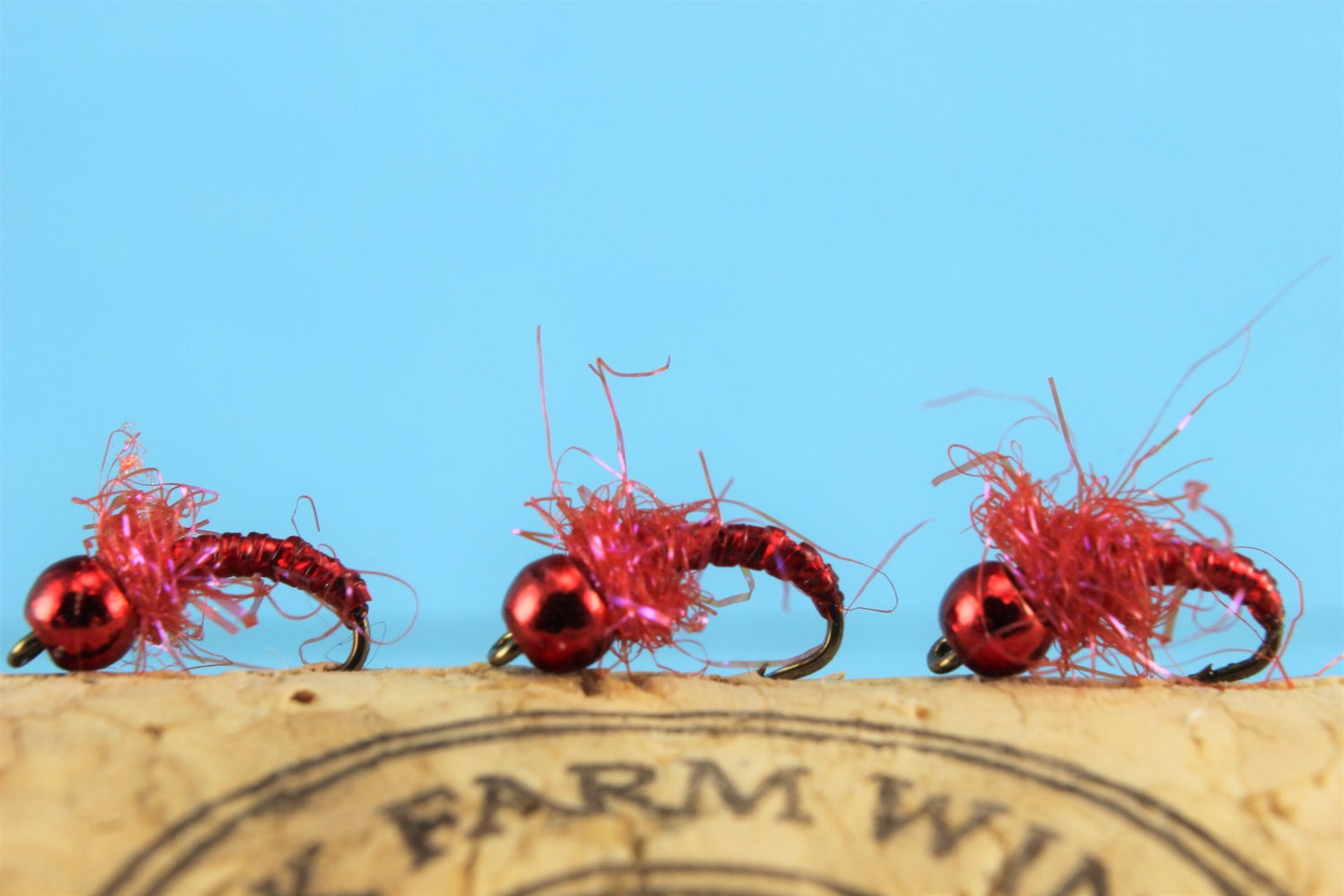 Tungsten Blood Midge 3 Pack Midge Flies - Etsy
