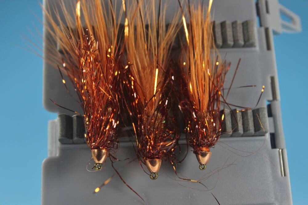 CJ's Flash-a-Bugger 3 pack streamer flies Trout flies | Etsy