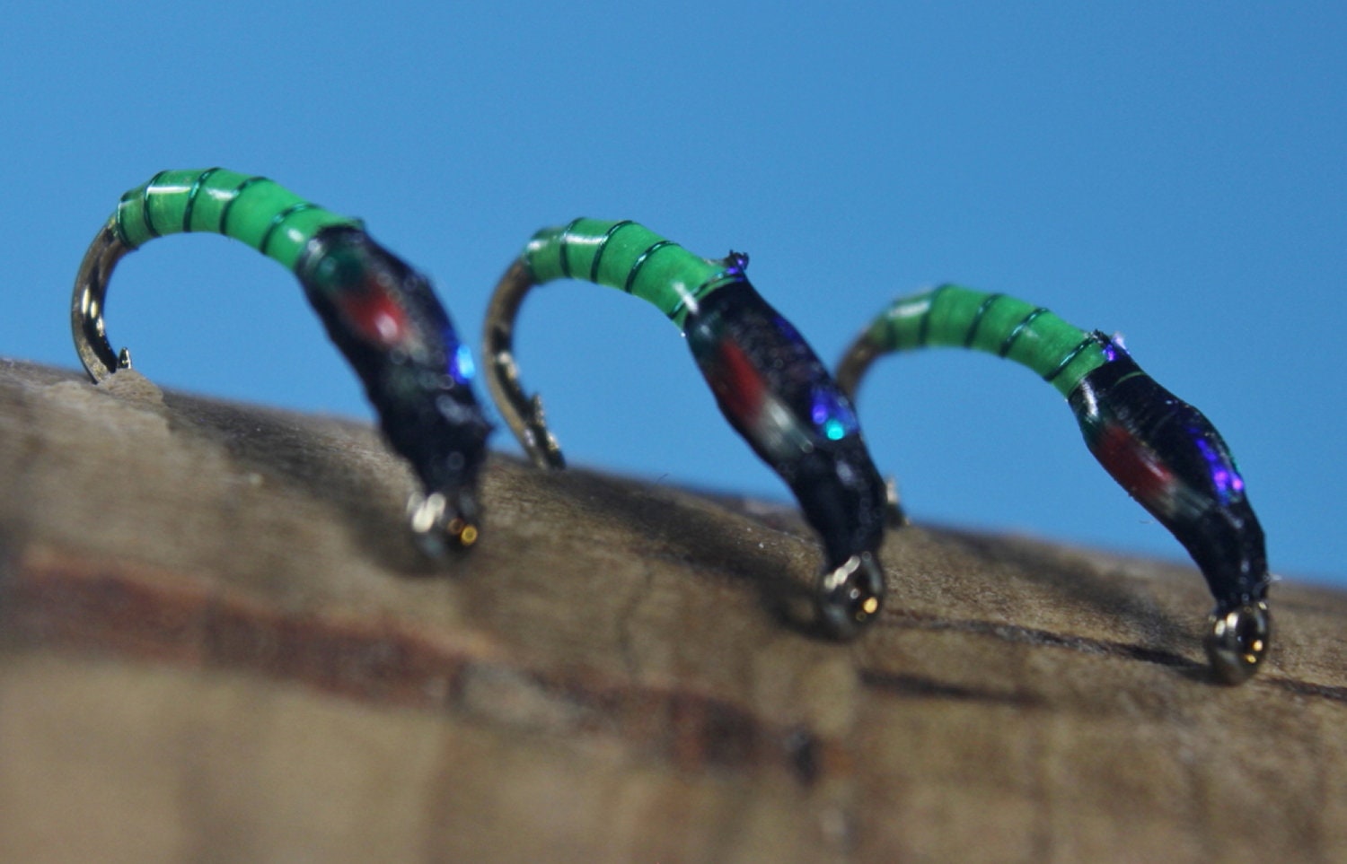 Glo-brite Traffic Light Buzzer Flies 3 Packbuzzers Midge | Etsy