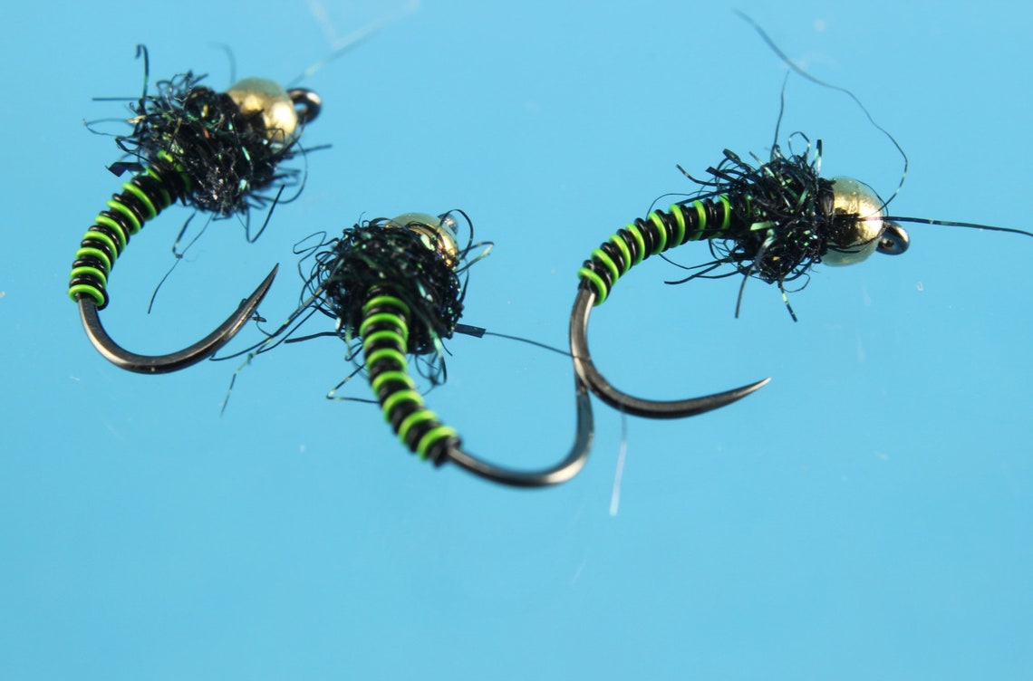 Iron Maiden Caddis Larva Wide Gape Barblesss Hooks 3-pack | Etsy