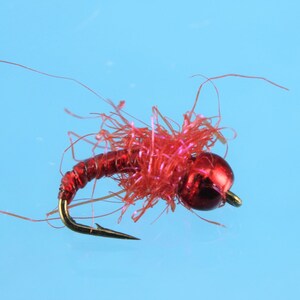 Tungsten Blood Midge, 3 Pack Midge Flies - Etsy