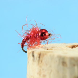 Tungsten Blood Midge, 3 Pack Midge Flies - Etsy