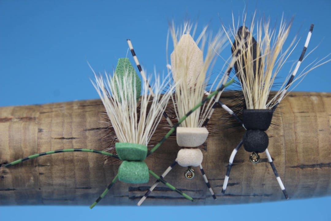 Foam Hopper Flies, (3 Pack) Fly Fishing Flies, Hand-tied Flies, Hopper ...