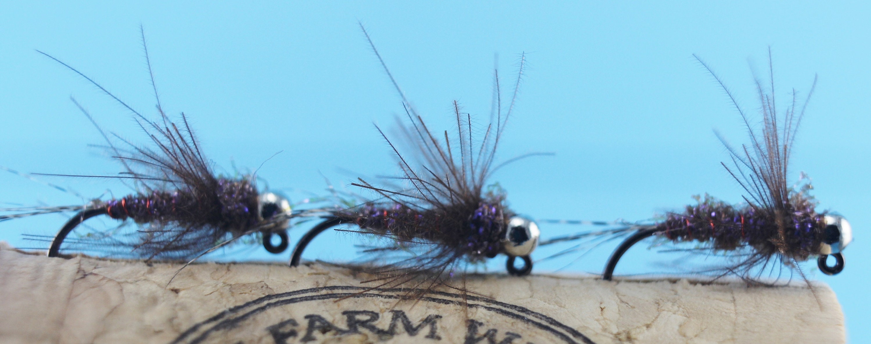 Duracell Jig fly 3 pack nymph flies barbless fly hand | Etsy