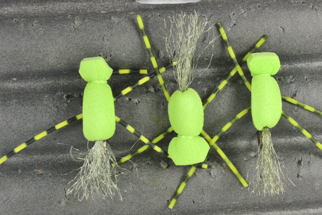 Gurgle Pop Flies, (3 Pack) Panfish Flies, Fly Fishing Flies, Hand Tied ...