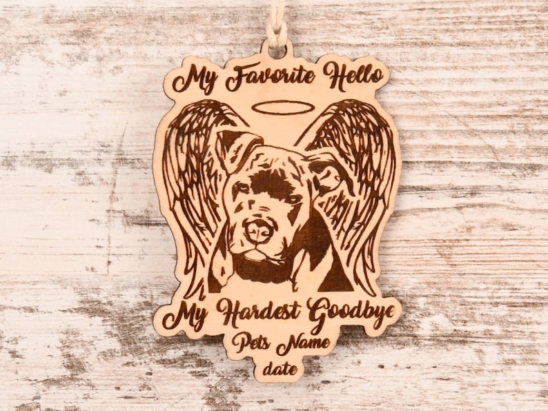 My Favorite Hello Pitbull Christmas Ornament or Mirror - Etsy