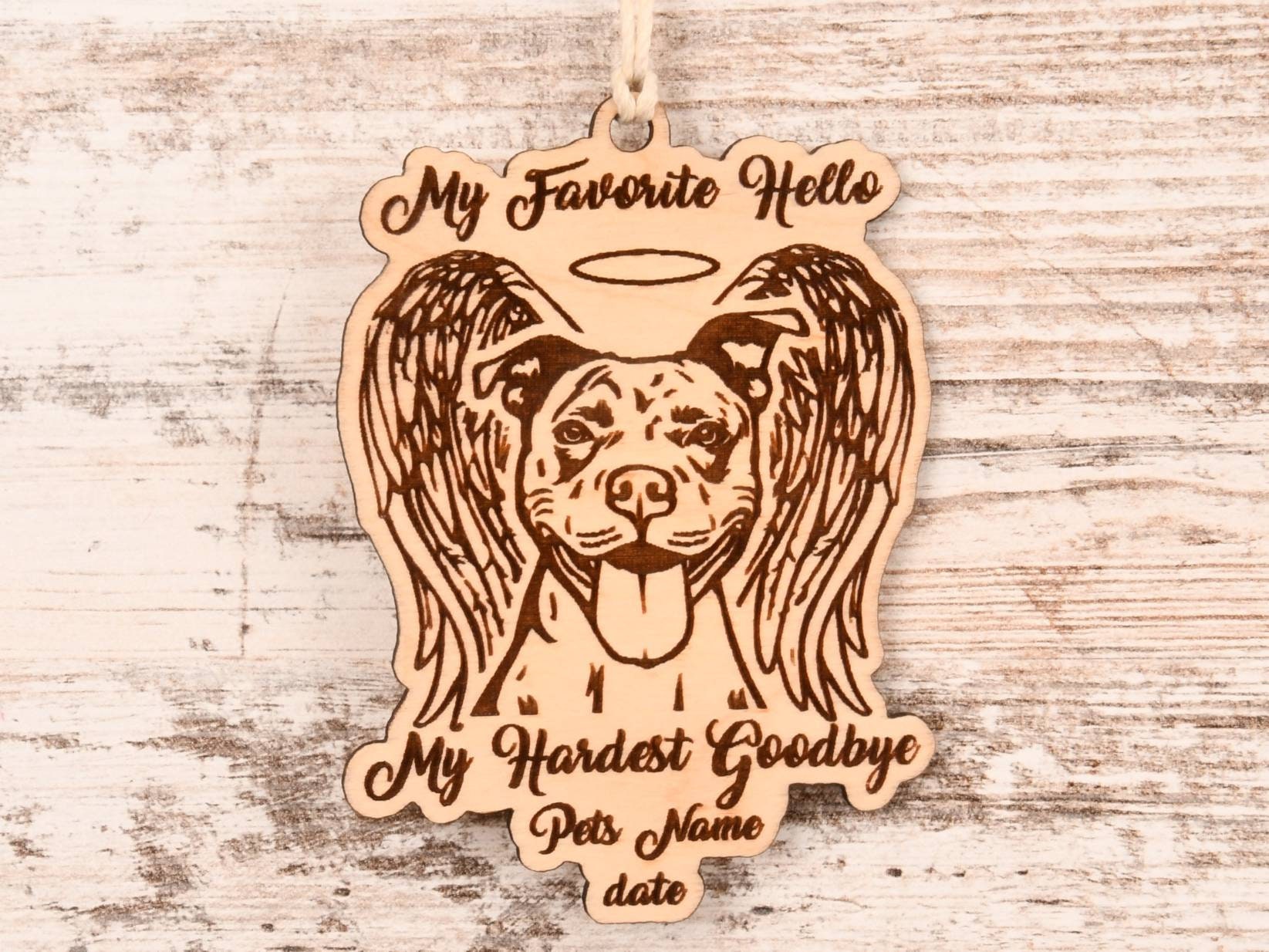 My Favorite Hello Pitbull Christmas Ornament or Mirror - Etsy