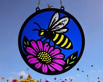 Bee Suncatcher - Etsy