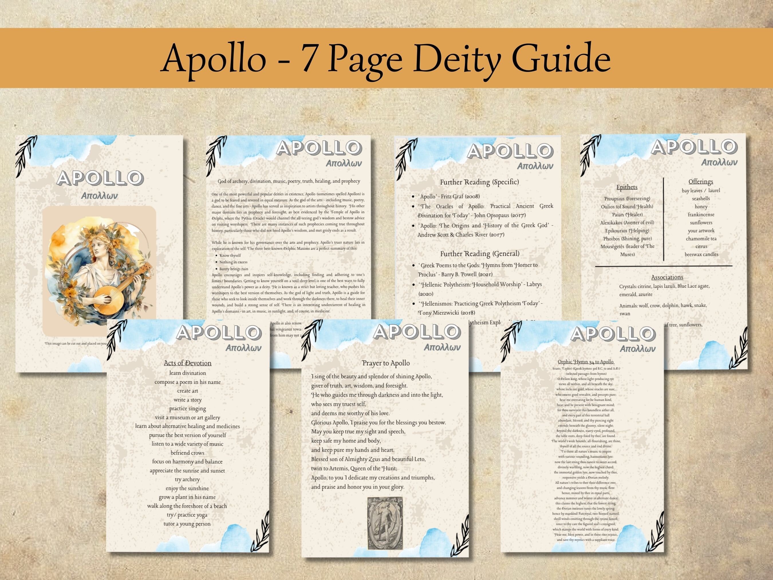 Apollo Worship Guide Greek God Info Pages for Hellenic Polytheism ...