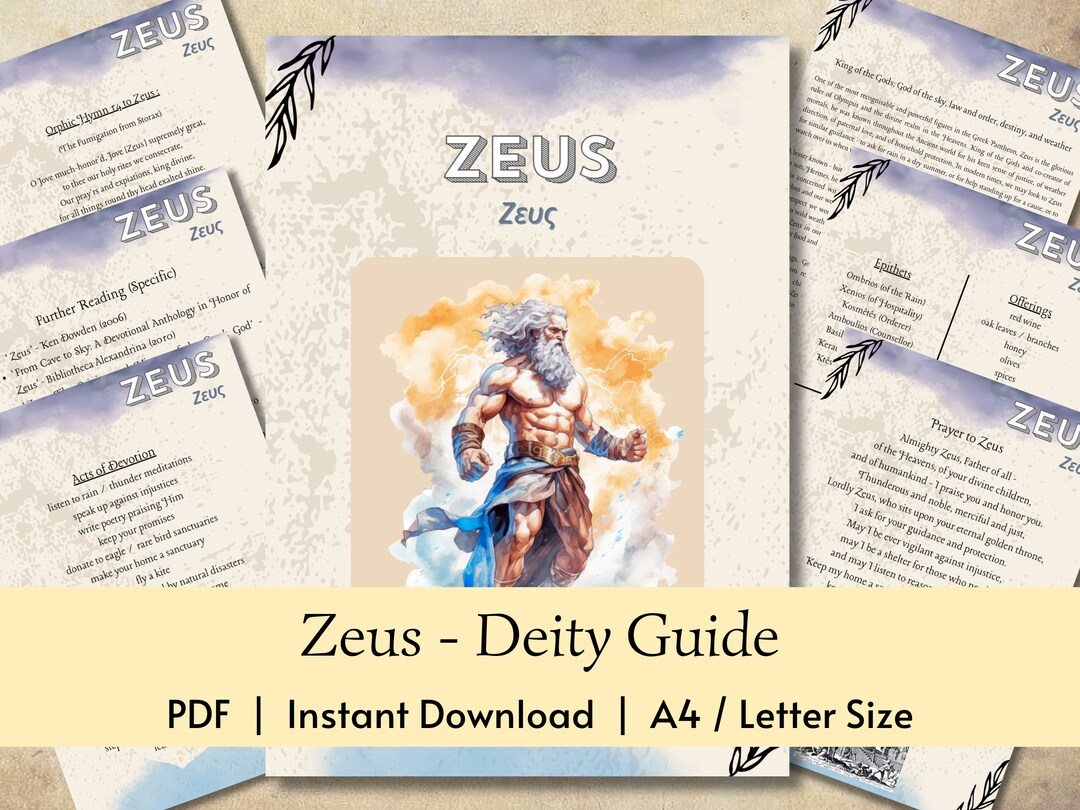 Zeus Worship Guide Greek God Info Pages for Hellenic Polytheism ...