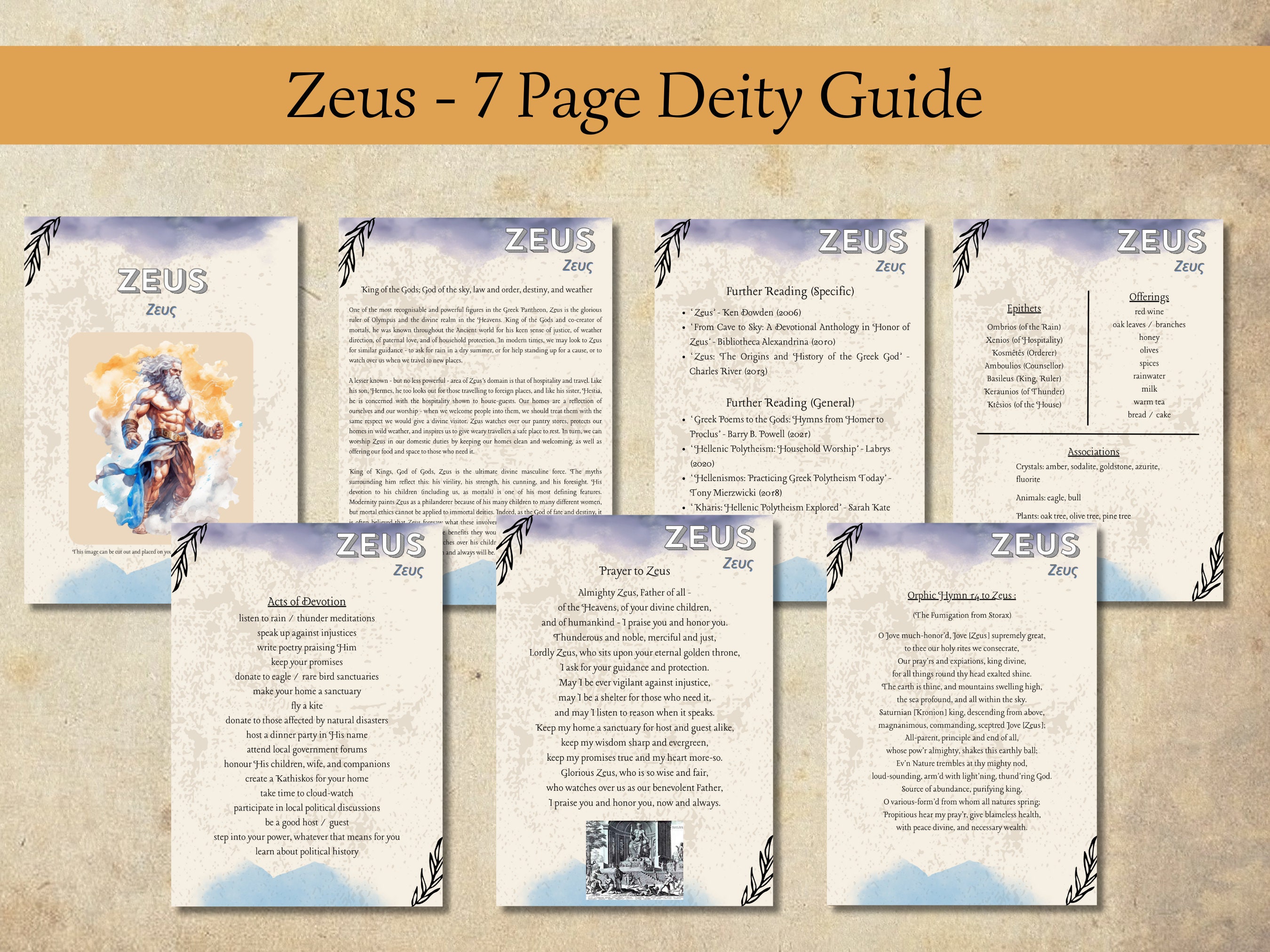 Zeus Worship Guide Greek God Info Pages for Hellenic Polytheism ...