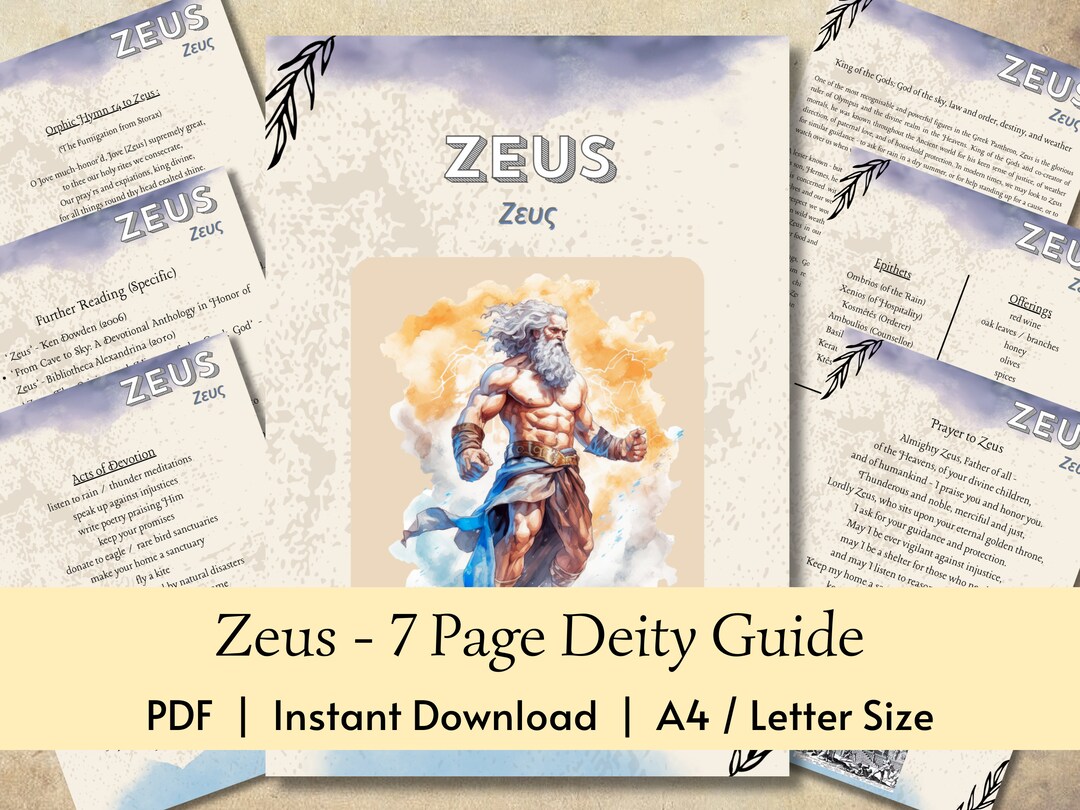 Zeus Worship Guide Greek God Info Pages for Hellenic Polytheism ...