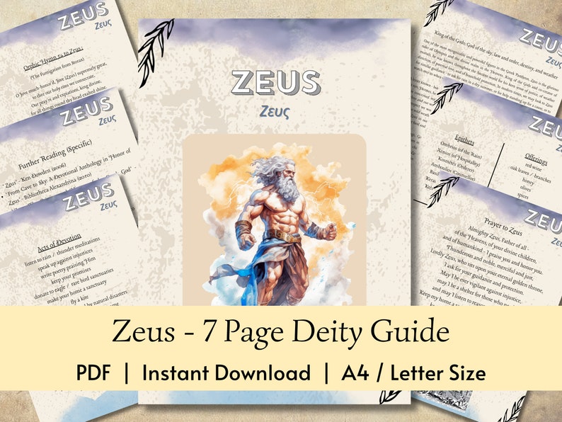Zeus Worship Guide Greek God Info Pages for Hellenic Polytheism ...