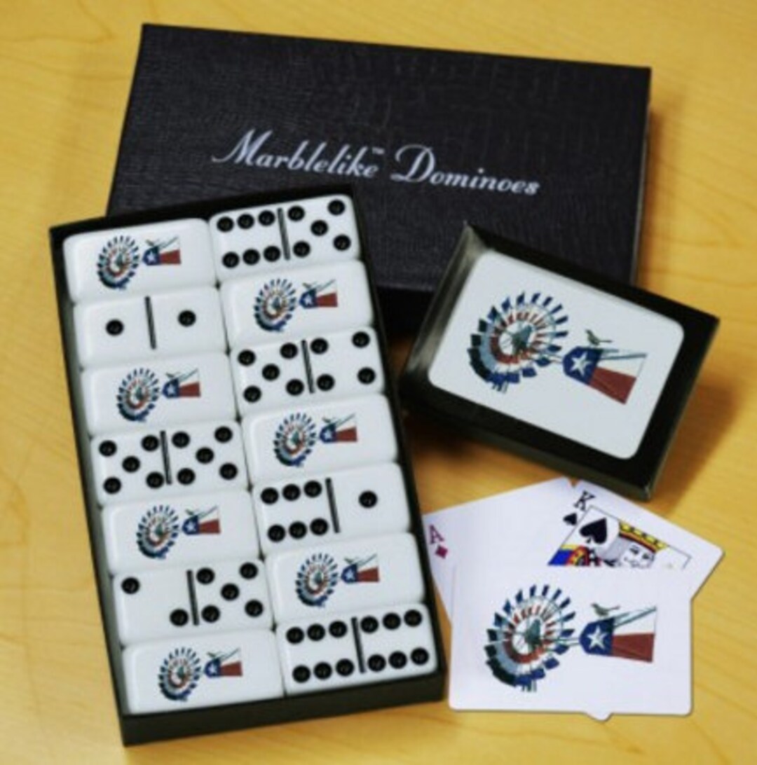 Windmill Dominoes & Playing Cards Gift Set - Etsy