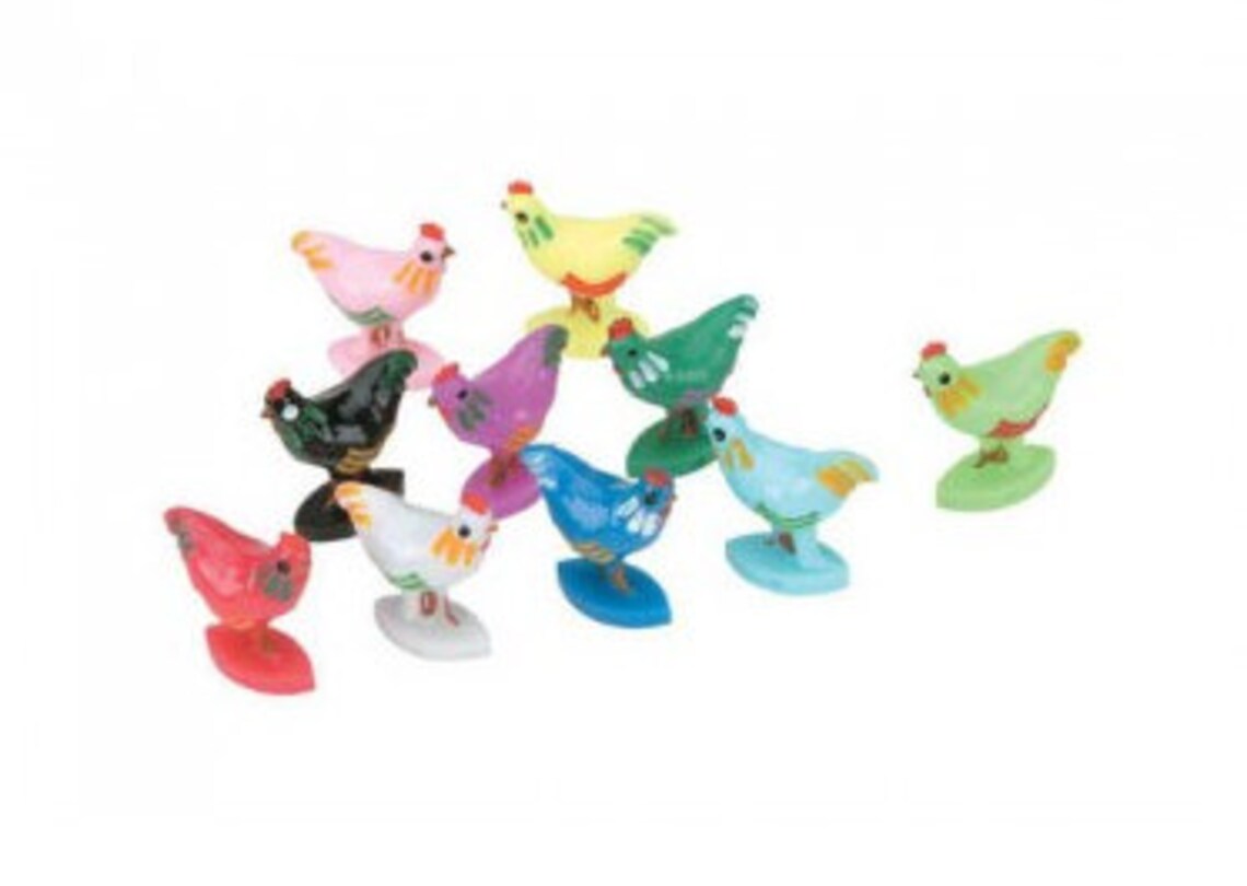 10 Piece Domino Chicken Markers - Etsy