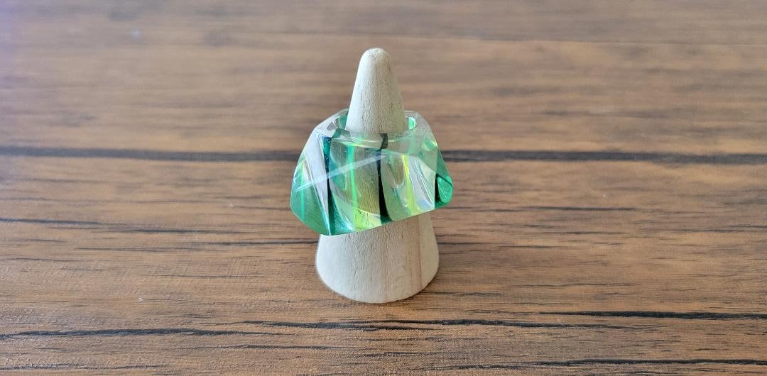 Vintage Abstract Lucite Ring, 70s Jewelry, Lucite Rings, Abstract ...