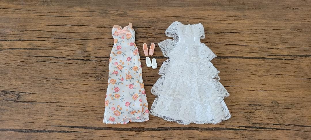 Vintage Barbie Gowns Vintage Barbie Dresses Vintage Barbie Etsy
